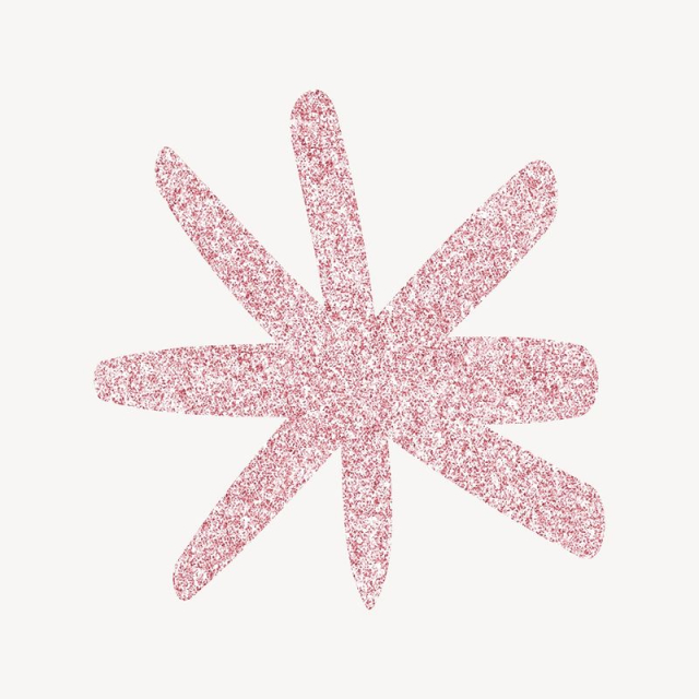 Free: Pink glittery asterisk collage element | Free PSD - rawpixel ...