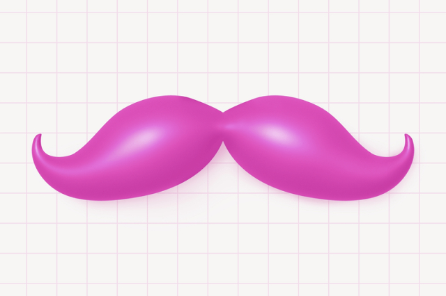 Free: Pink mustache, 3D rendering design | Free Photo - rawpixel - nohat.cc