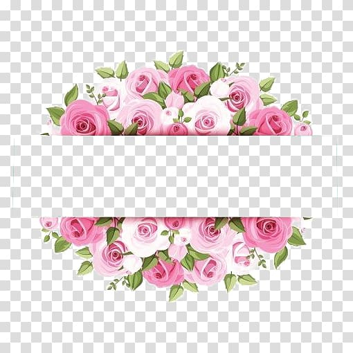 Watercolor Flower Border Clip Art