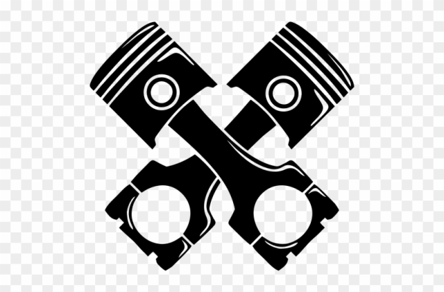 Free: Piston Clip Art - Crossed Pistons - nohat.cc