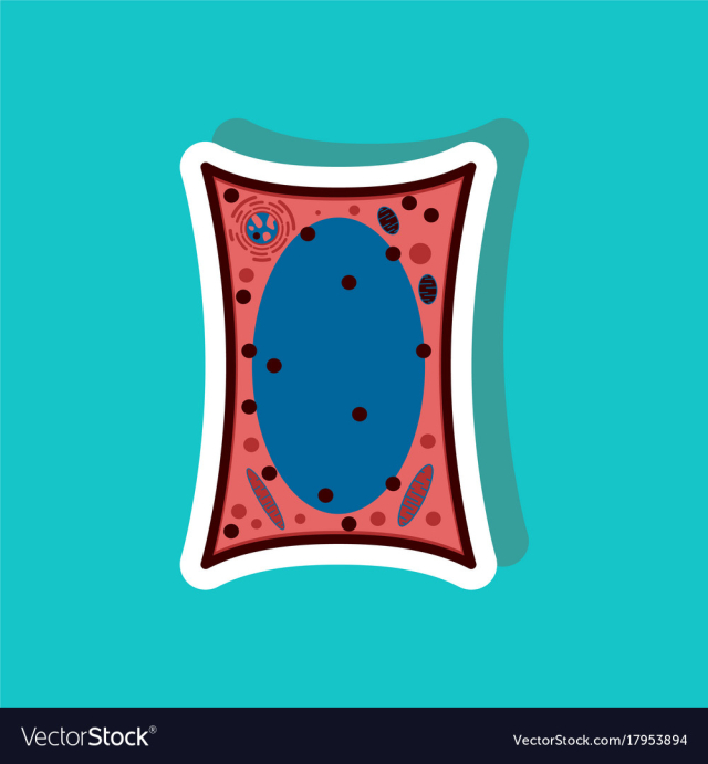 Free: Plant cell paper sticker on stylish background vector image ...