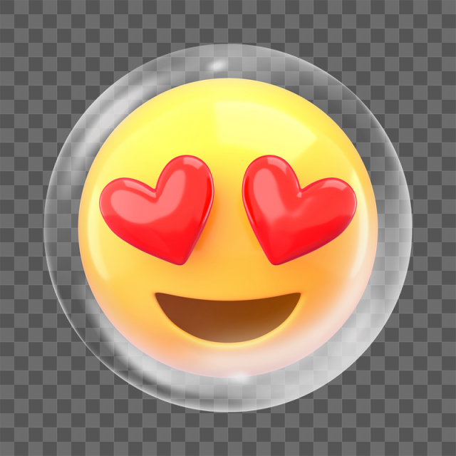 Free: PNG 3D heart-eyes emoticon | Free PNG - rawpixel - nohat.cc