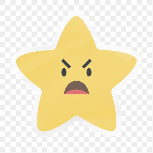 Free: PNG angry star emoji, digital | Free PNG - rawpixel - nohat.cc