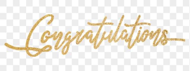 Free: PNG congratulations word, gold glittery | Free PNG - rawpixel ...