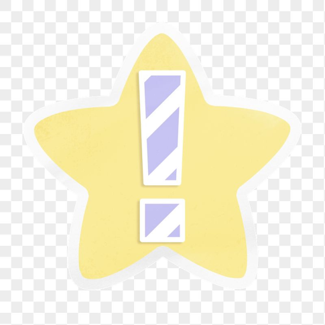 Free: PNG exclamation mark, cute pastel | Free PNG - rawpixel - nohat.cc