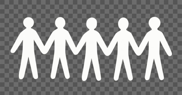 Free: Png Happy community paper mockup hand craft… | Free stock ...