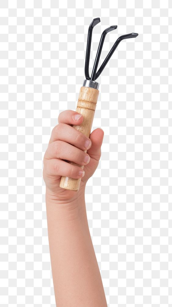 Free: Png kid's hand mockup holding small rake… | Free stock ...