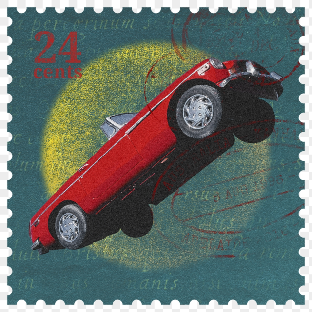 Free: Png red car stamp sticker, | Free PNG - rawpixel - nohat.cc