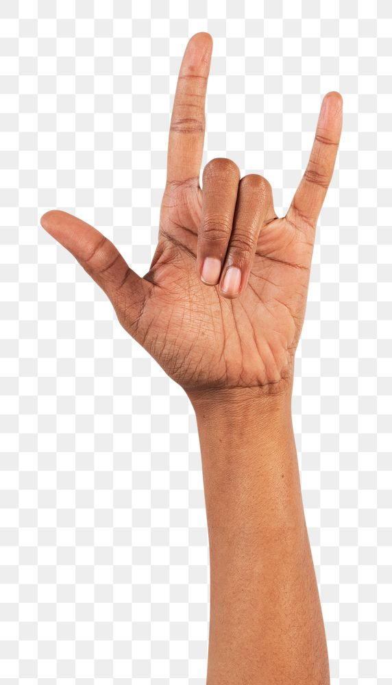 Free: Png Rock n roll mockup hand gesture | Free stock illustration ...