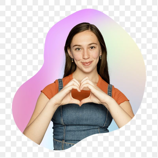 Free: Png woman doing a heart | Free PNG - rawpixel - nohat.cc