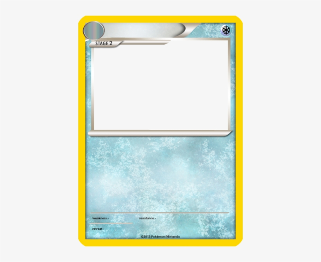 Pokemon Card Template Printable Pokemon Card Download HD Transparent