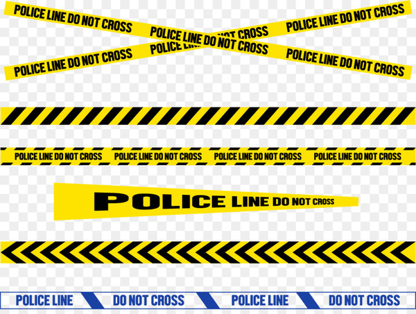 Free: Police Line Euclidean vector Adobe Illustrator - Vector yellow ...