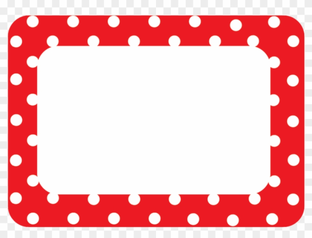 Free: Polka Dots Magnetic Labels - Red Polka Dot Border - nohat.cc