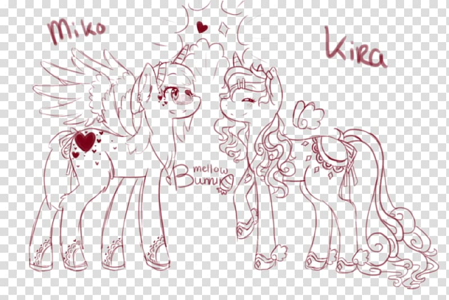 Free: Pony Sketch Line art Illustration Horse, mellow lines transparent ...