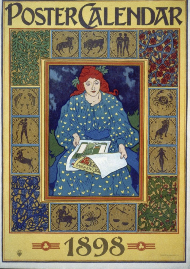 Free: Poster calendar for 1898 | Free Photo - rawpixel - nohat.cc