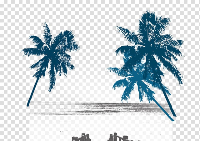 Free: Poster Graphic design , coconut tree transparent background PNG ...
