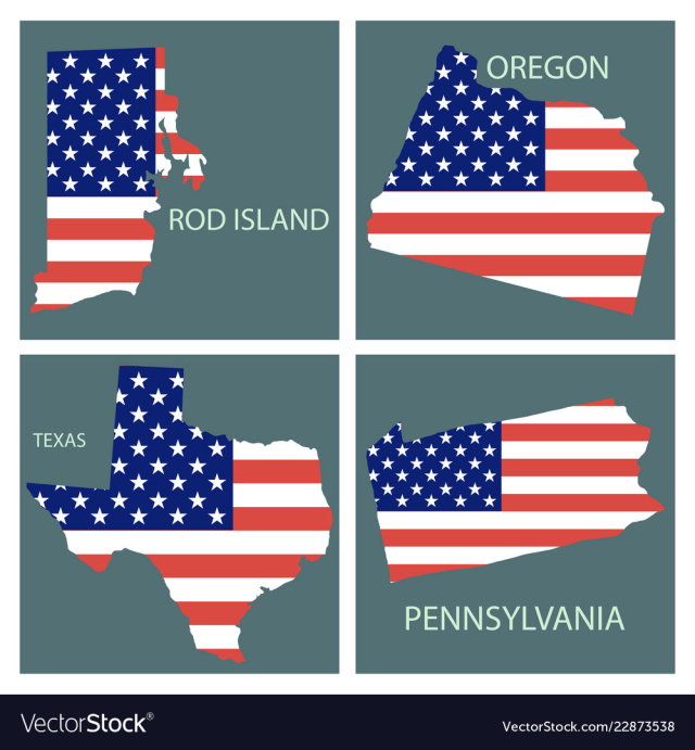 Free: Poster map of united states of america with state vector image ...