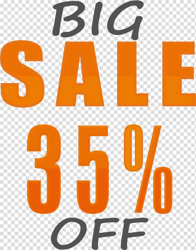 Free: Poster Sales Illustration, Orange Promotional Word Word ...