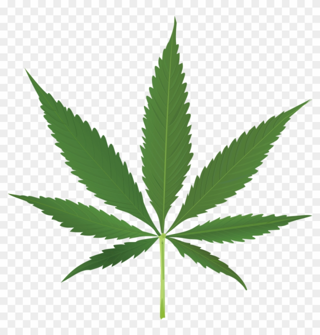 Free: Pot Leaf Clipart No Background - Cannabis Leaf - nohat.cc
