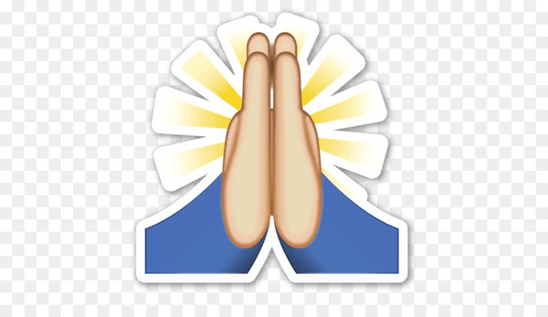 Free: Praying Hands Emoji Prayer Sticker Emoticon - Emoji - nohat.cc