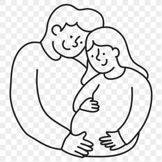 Free: Pregnancy png sticker, parents, transparent | Free PNG ...