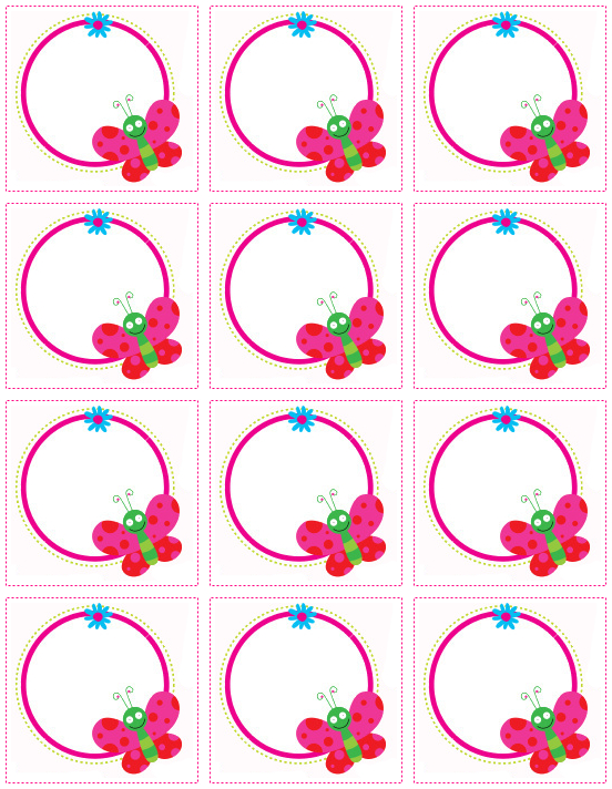 Free: Printable Butterfly Labels | -♥- Parties: Butterfly Banquets ...