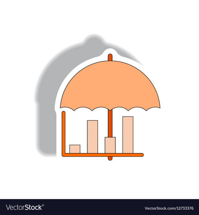 Free: Protect the stock market bar graph business vector image - nohat.cc