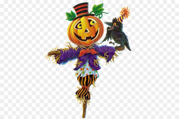 Free: Pumpkin Scarecrow Halloween Clip art - Pumpkin head scarecrow ...