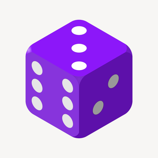 Free: Purple dice clipart illustration psd. | Free PSD - rawpixel ...