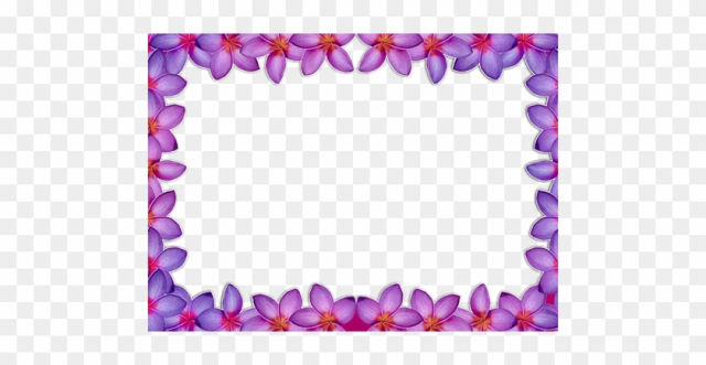 Free: Purple Flower Borders And Frames - Picture Frame - nohat.cc