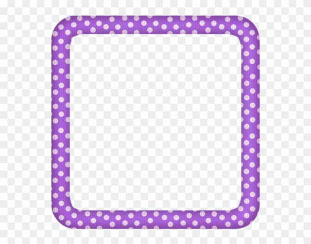 Free: Purple Heart Frames - Purple Dots Frame - nohat.cc