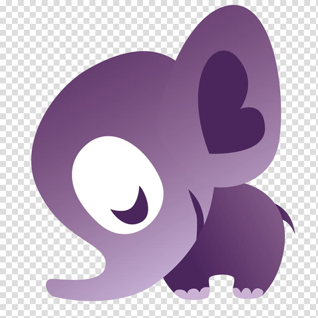 Free: Purple , Purple Elephant transparent background PNG clipart ...