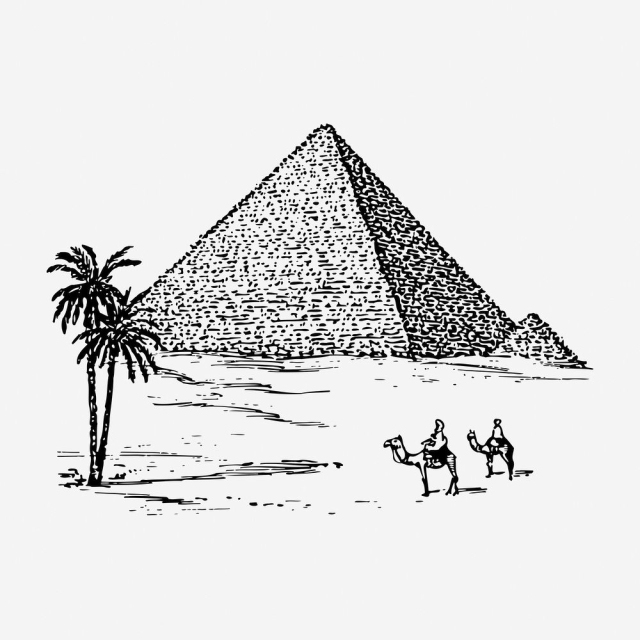 Free: Pyramids of Giza hand drawn | Free Photo - rawpixel - nohat.cc