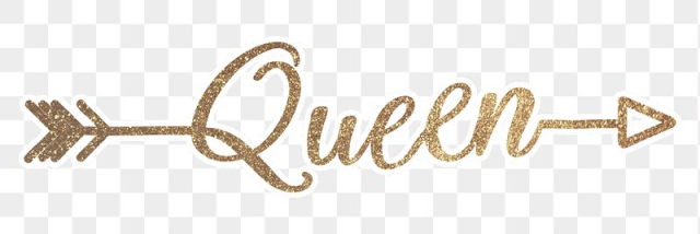 Free: Queen word png, gold glittery | Free PNG - rawpixel - nohat.cc