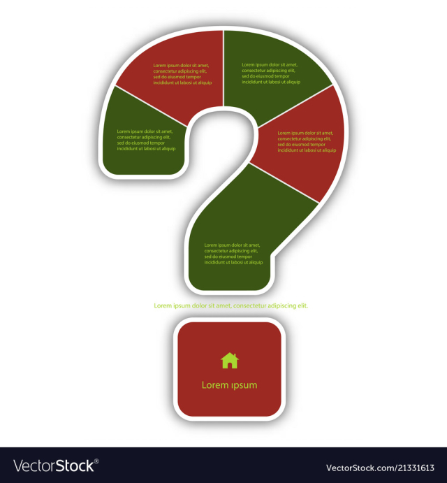 Free: Question mark infographic report template made vector image ...