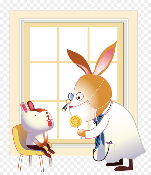 Free: Rabbit Easter Bunny Physician Dentist Illustration - rabbit ...