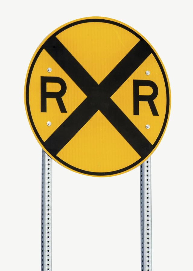 Free: Railroad crossing sign collage element | Free PSD - rawpixel ...