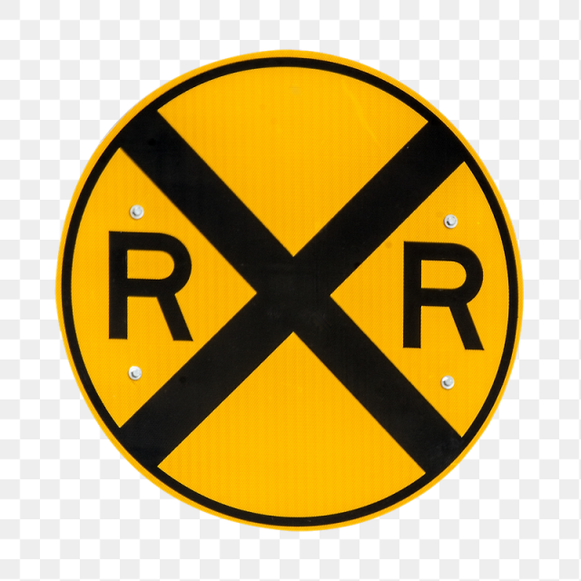 Free: Railroad crossing sign png sticker, | Free PNG - rawpixel - nohat.cc
