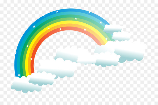 Free: Rainbow Cloud Sky Clip art - rainbow - nohat.cc