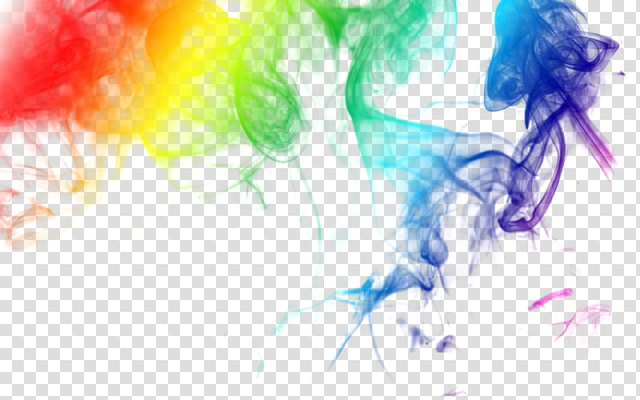Free: Rainbow color smoke template, Colored smoke 0, Seven color misty ...