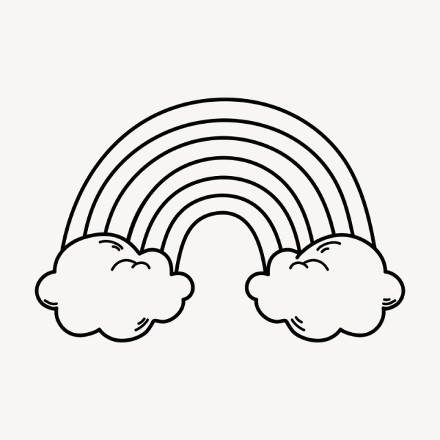 Free: Rainbow doodle collage element, cute | Free Vector Illustration - rawpixel - nohat.cc