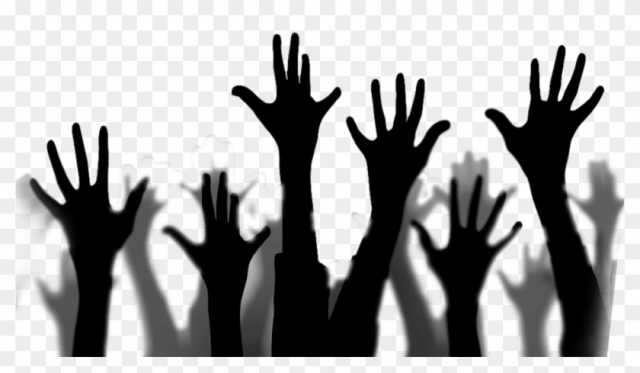 Free: Raised Hands Png - Crowd Raising Hands Png - nohat.cc