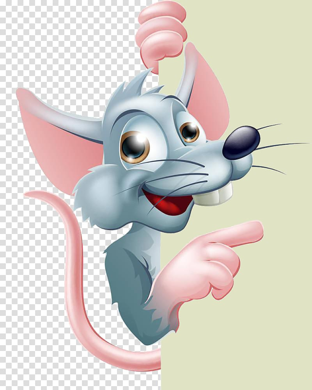 Free: Rat Cartoon Illustration, Cartoon animals steal sight transparent ...
