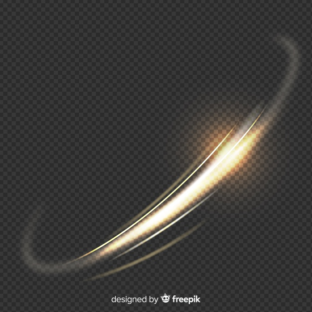 Free: Realistic curve light effect on transparent Free Vector - nohat.cc