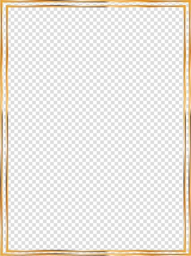 Free: Rectangular brown frame illustratrion, Icon, Gold Line border ...
