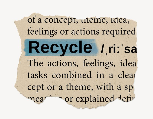 Free: Recycle ripped dictionary, editable word | Free PSD - rawpixel ...