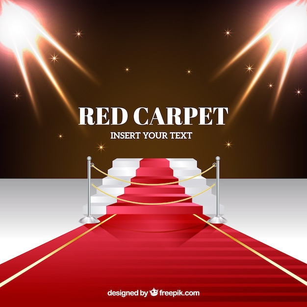 Free: Red carpet background in realistic style - nohat.cc