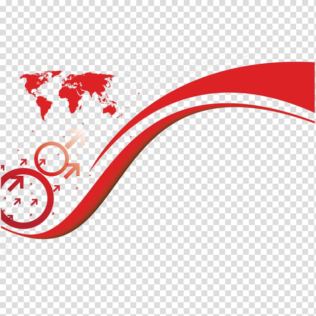Free: Red map illustration, Line Abstract art , Red lines and map ...
