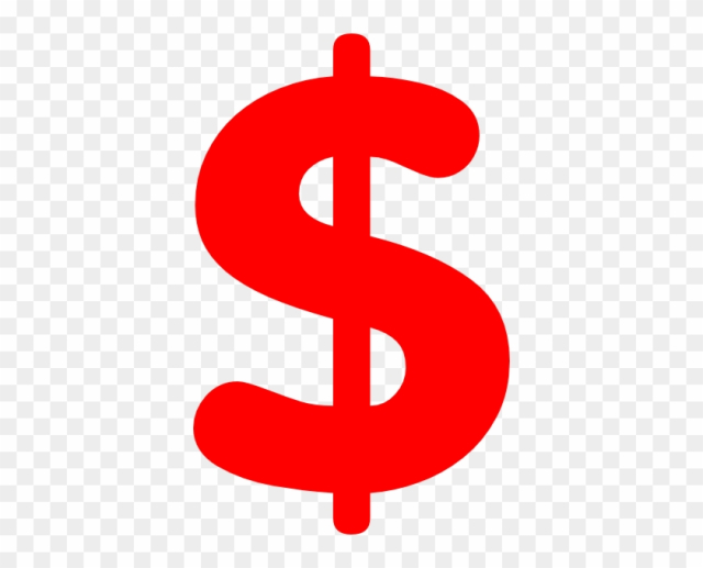 Free: Red Money Sign Clip Art - Dollar Sign Icon Red - nohat.cc
