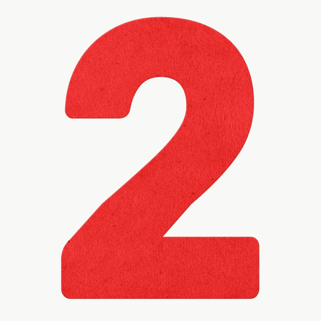 Free: Red number two design element | Free transparent png - 2340925 ...